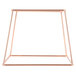 Choice 7" Square Rose Gold Metal Display Stand