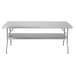Regency 30" x 72" 18-Gauge Stainless Steel Folding Work Table with ...
