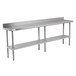 Regency 18" x 96" 18-Gauge 304 Stainless Steel Commercial Work Table ...