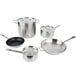 Vigor 8-Piece Stainless Steel Induction Ready Cookware Set