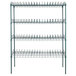 Regency 24" x 60" Green Epoxy Drying Rack 4-Shelf Kit with 74" Posts ...