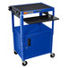Luxor AVJ42KBC-RB Blue Mobile Computer Cart / Workstation 24" x 18 ...