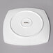 Acopa 11" Bright White Square Porcelain Coupe Plate - 12/Case