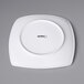 Acopa 10 1/4" Bright White Square Porcelain Coupe Plate - 12/Case