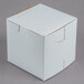 4" x 4" x 4" White Cupcake / Muffin Box with 1 Slot Reversible Insert ...