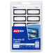 Avery 05219 3/4" x 1 3/4" Black Border Durable ID Labels - 60/Pack