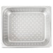 Choice Half Size Perforated Steam Table / Hotel Pan - 4" Deep Anti-Jam