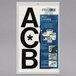 Chartpak 01070 Black Adhesive 3" Vinyl Helvetica Letters - 50/Pack
