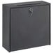 Safco 4259BL 18" x 18" x 7" Black Wall-Mountable Interoffice Mailbox