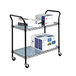Safco 5337BL Black 2 Shelf Utility Cart