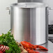 Choice 80 Qt. Standard Weight Aluminum Stock Pot with Cover