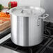 Choice 12 Qt. Standard Weight Aluminum Stock Pot with Cover