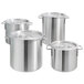 Choice 8-Piece Standard Weight Aluminum Stock Pot Set with 8 Qt., 10 Qt ...