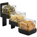 Rosseto SM329 Matte Black 3-Level Condiment Station with 3 Glass Jars