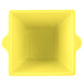 Tablecraft CW1470Y 2 Qt. Yellow Cast Aluminum Square Condiment Bowl