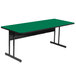 Correll WS3072-39 30" x 72" Rectangular Green Finish High Pressure Top ...