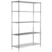 Regency 24" x 60" NSF Chrome 5-Shelf Kit with 96" Posts