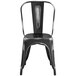 Lancaster Table & Seating Alloy Series Distressed Black Metal Indoor ...