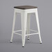 Lancaster Table & Seating Alloy Series White Metal Indoor Industrial ...