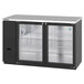 Hoshizaki BB95-G 95 1/2" Black Glass Door Back Bar Refrigerator