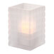 Hollowick 1533SC 3 3/4" Satin Glass Crystal Optic Block Lamp
