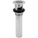 Zurn Z8743-PC 2 1/4" Solid Top Sink Drain with Open Grid Strainer, P.O ...