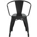 Lancaster Table & Seating Alloy Series Black Metal Indoor / Outdoor ...