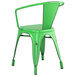 Lancaster Table & Seating Alloy Series Distressed Green Metal Indoor ...