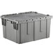 Choice 26" x 19" x 15 1/4" Stackable Grey Chafer Tote / Storage Box ...