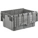 Choice 26" x 19" x 15 1/4" Stackable Grey Chafer Tote / Storage Box ...