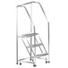 Ballymore SS230 2-Step Stainless Steel Rolling Step Stool with Spring ...