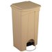 Continental 23BE 23 Gallon Beige Step On Trash Can
