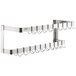 Regency 36" Stainless Steel Wall Mounted Double Line Pot Rack with 18 ...