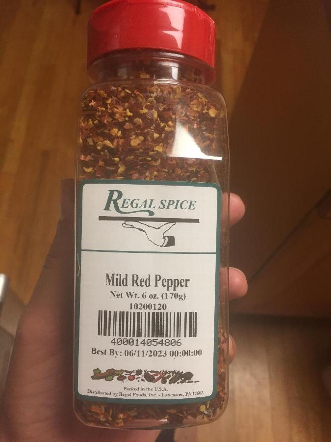 Regal Mild Crushed Red Pepper - 6 oz.