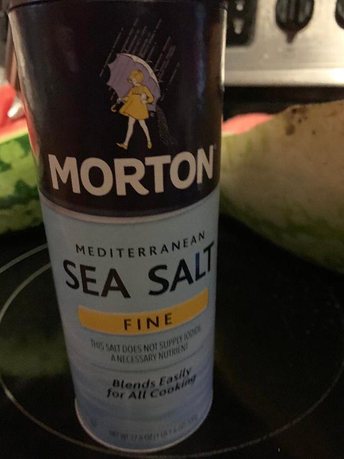 Morton 4.4 oz. Fine Mediterranean Sea Salt - Case