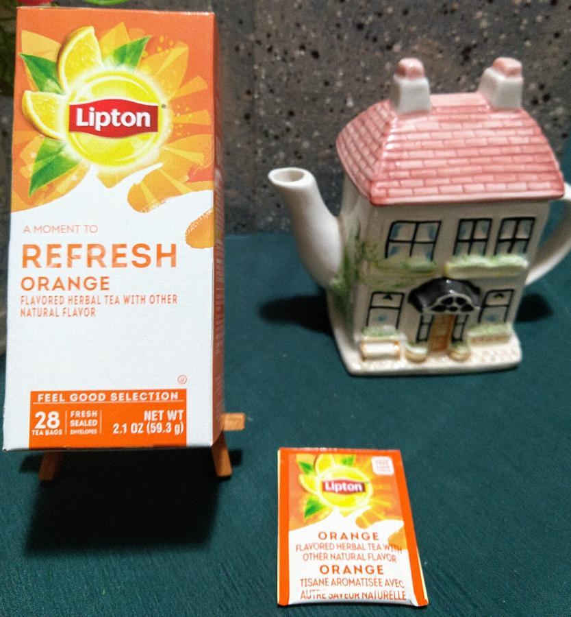 Lipton Orange Herbal Tea Bags - 28/Box