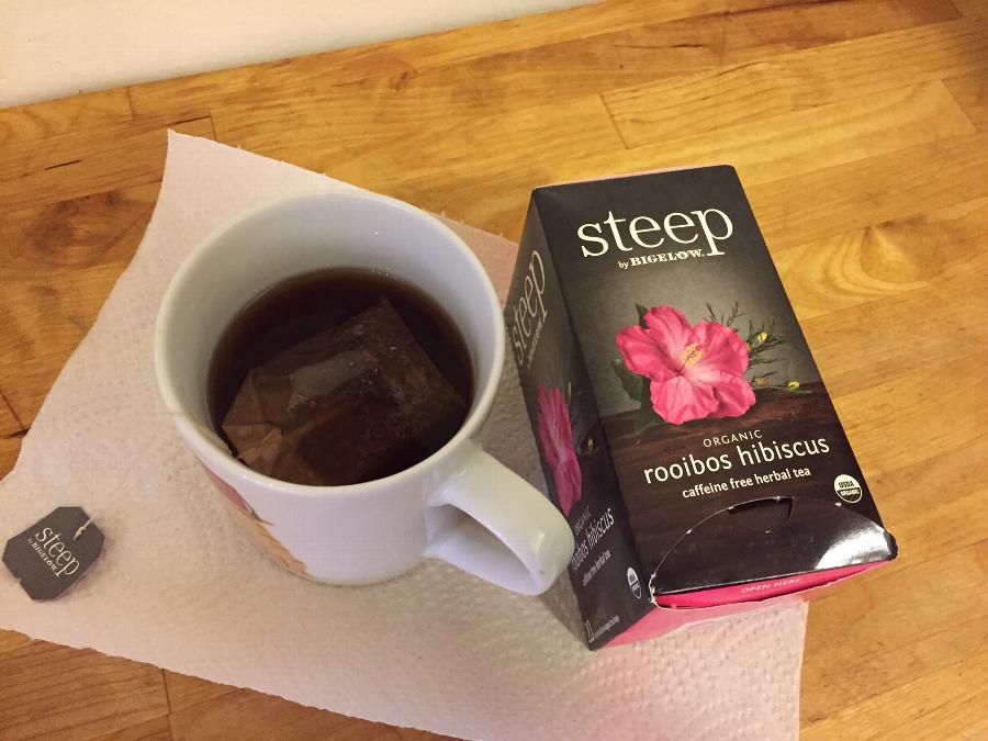 Steep By Bigelow Organic Rooibos Hibiscus Tea Bags - 20/Box