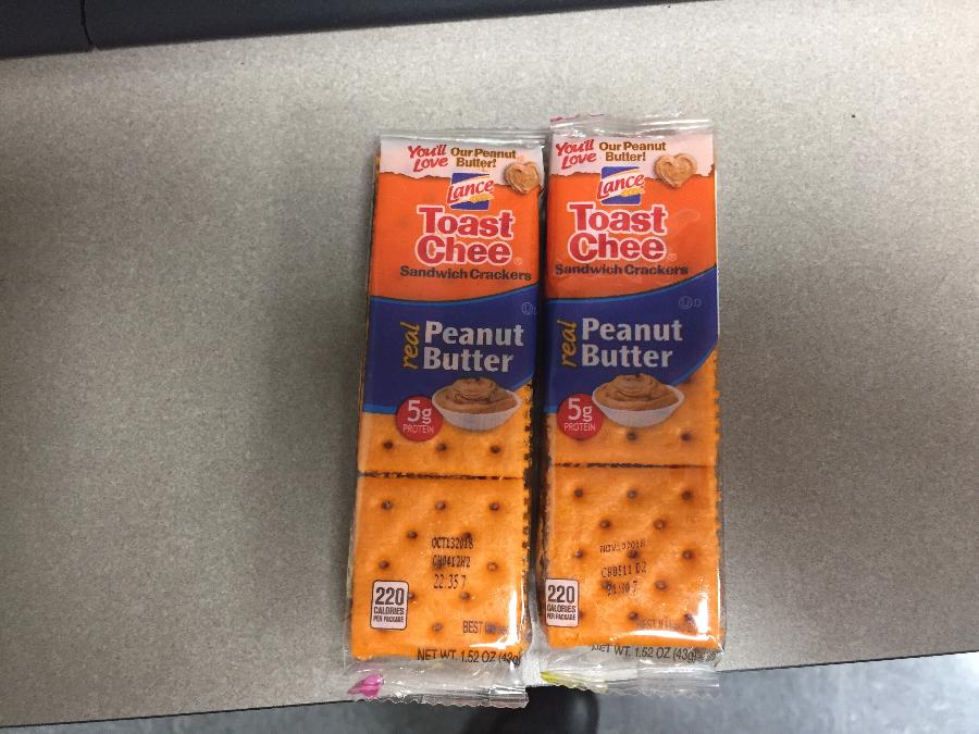 Lance Toast Chee Peanut Butter Crackers - 6 Boxes/Case