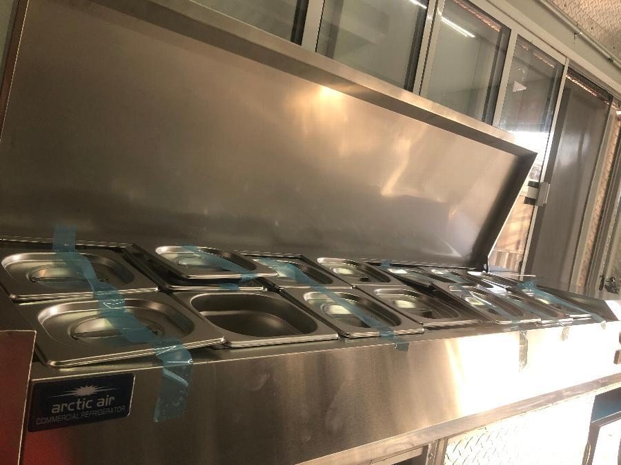 Arctic Air ACP55 55" Refrigerated Countertop Condiment Prep Station