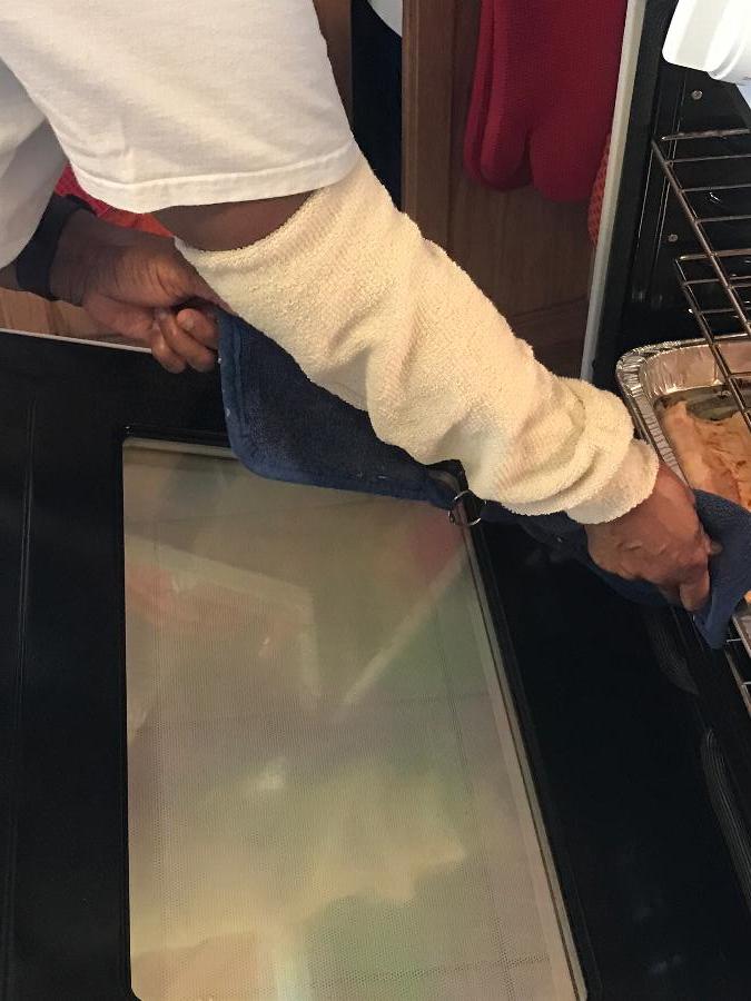 Heat Resistant Sleeves for Cooking (Terry Cloth) - 2/Pair