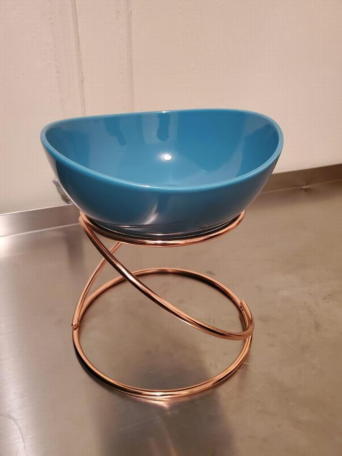Choice 7" Rose Gold Swirl Metal Display Stand