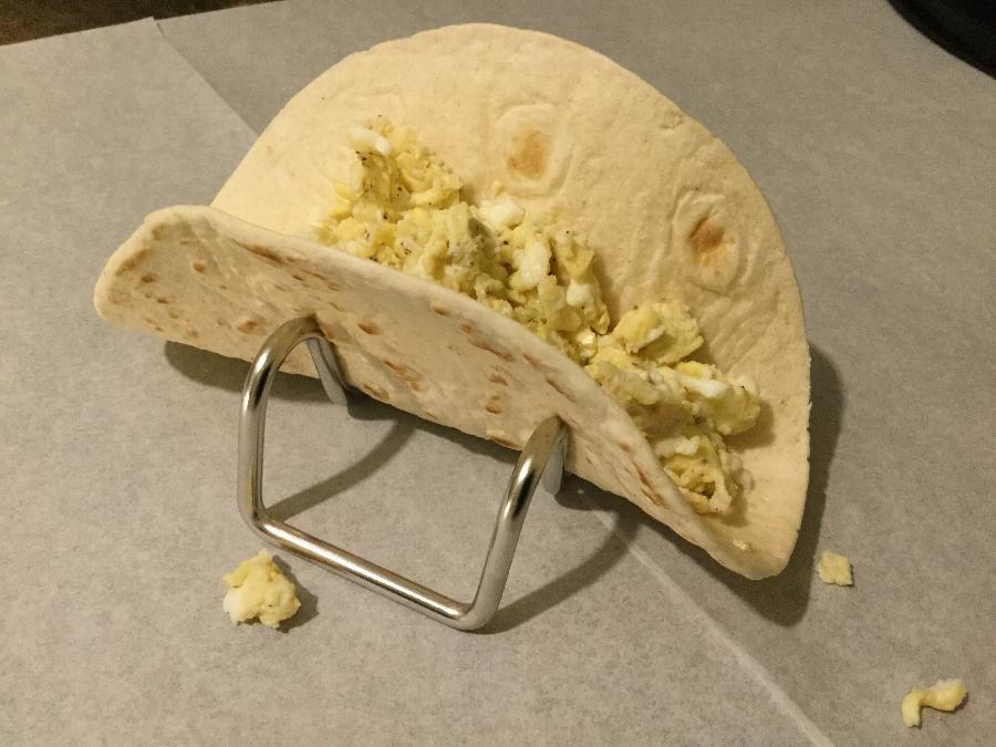 Choice Stainless Steel Wire Taco Holder with 1 or 2 Compartments - 3 5/ ...