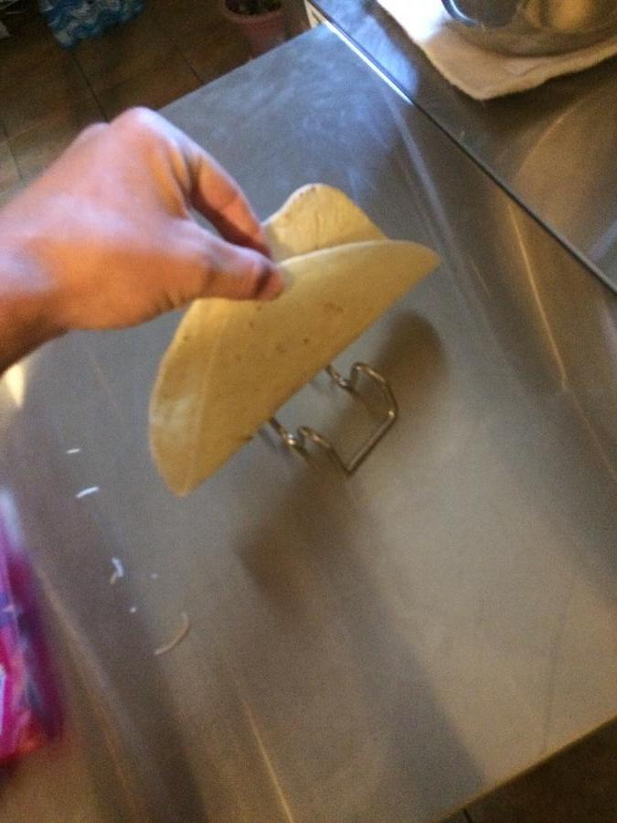 Choice Stainless Steel Wire Taco Holder with 1 or 2 Compartments - 3 5/ ...