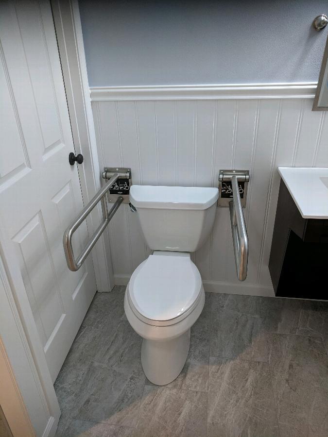 Bobrick B-4998.99 Stainless Steel Peened Swing-Up Grab Bar