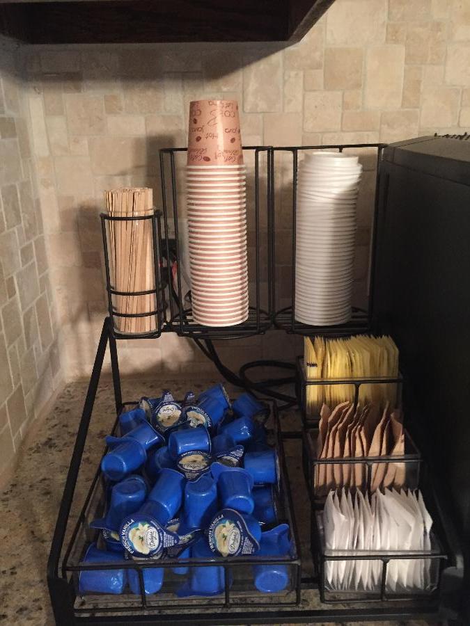 Cal-Mil 1453 Iron Coffee Condiment Display - 12" x 10 1/2" x 14 1/2"