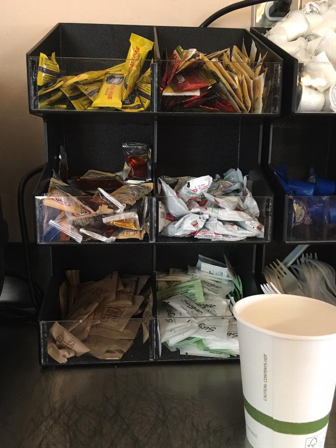 Cal-Mil 2054 Classic Three Tier Double Wide Black Condiment Display ...