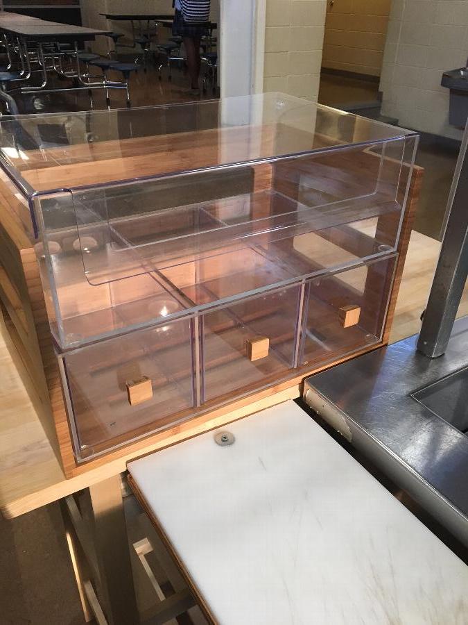 Cal-Mil 3624-60 Bamboo 2 Tier Bread Display Case - 20 1/8" x 12 3/4" x ...