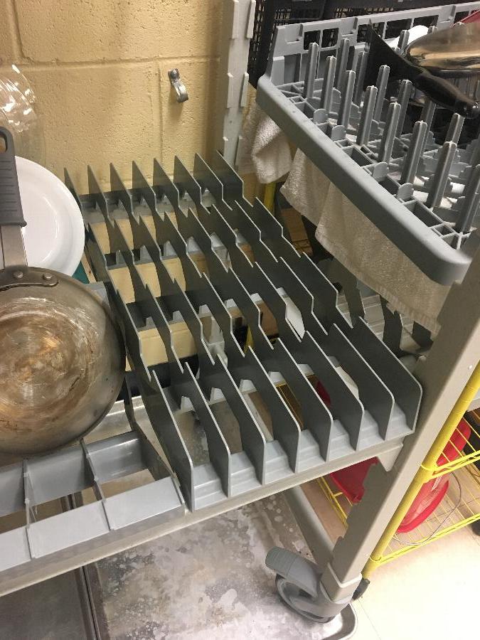 Cambro CSDR7151 Camshelving® Gray 7 Slot Drying Rack