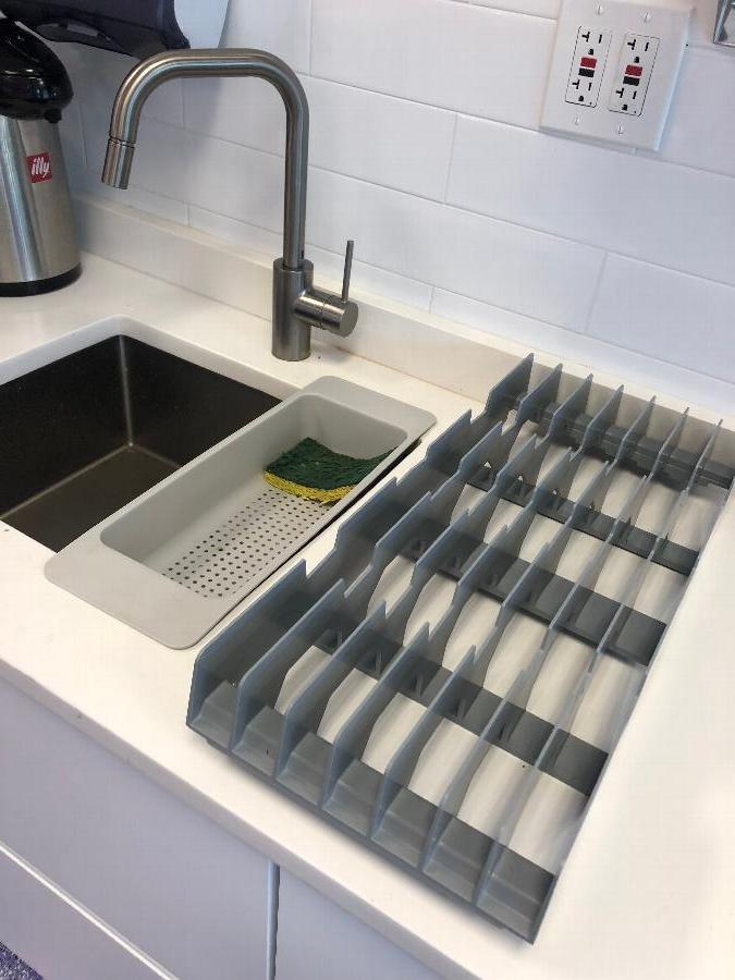 Cambro CSDR7151 Camshelving® Gray 7 Slot Drying Rack