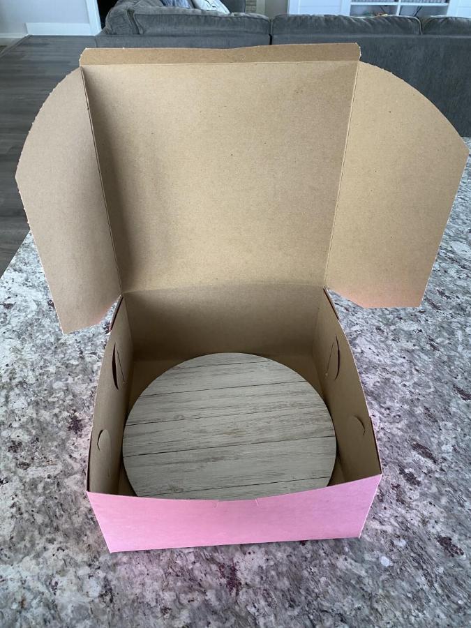 10" x 10" x 5" Pink Cake / Bakery Box - 10/Pack